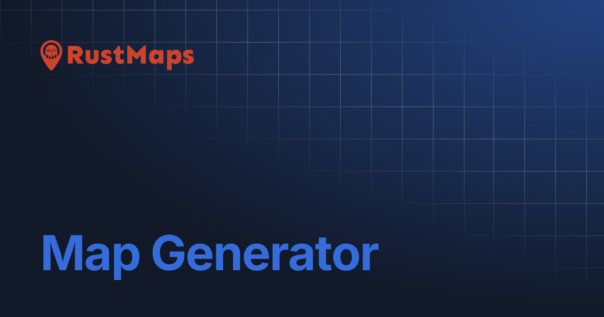 Map Generator | RustMaps